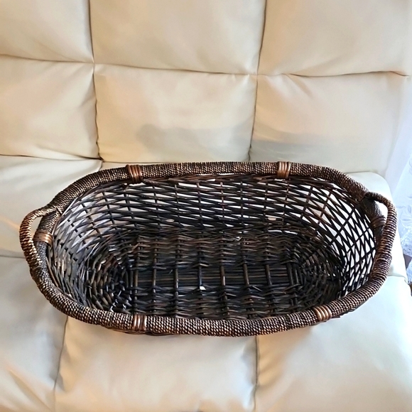 Accents | Vintage Large Oval Basket With Handles | Poshmark